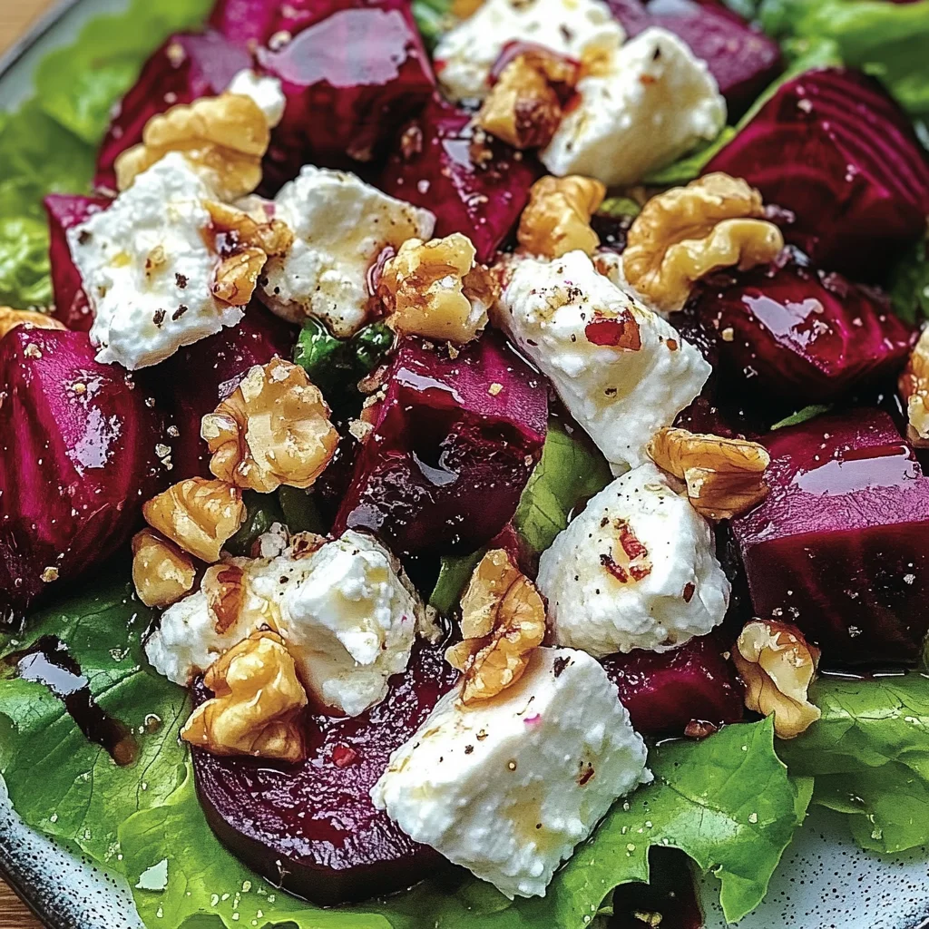 Salade de Betterave, Chèvre & Noix : Recette Délicieuse et Facile